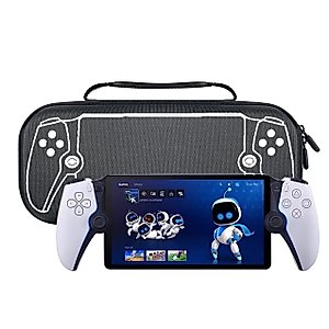 Hesupy Carrying Case for PlayStation Portal, Portable Travel Storage Bag Protective Hard Shell Cover Protector for PS Portal Gaming Handheld Drop Resistant EVA Case