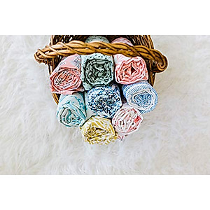 Oliver & Rain Organic Muslin Baby Boy Girl Unisex Swaddle Blankets 2 Pack Receiving Blankets Gray Arrow & Sky Blue