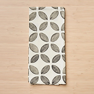 Sophistiplate Tea Towel for Kitchen, Dining - 3 Pack Black & White Set - 100% Cotton - Black White Tea Towels - Machine & Hand Washable Hand Towels - Reusable Cleaning Cloths - 30” x 20”