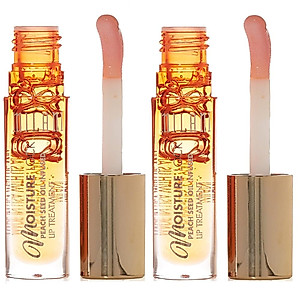 Pack of 2 Milani Moisture Lock Peach Seed Oil Infused Lip Treatment, Rejuvenating Peach Mango (03)