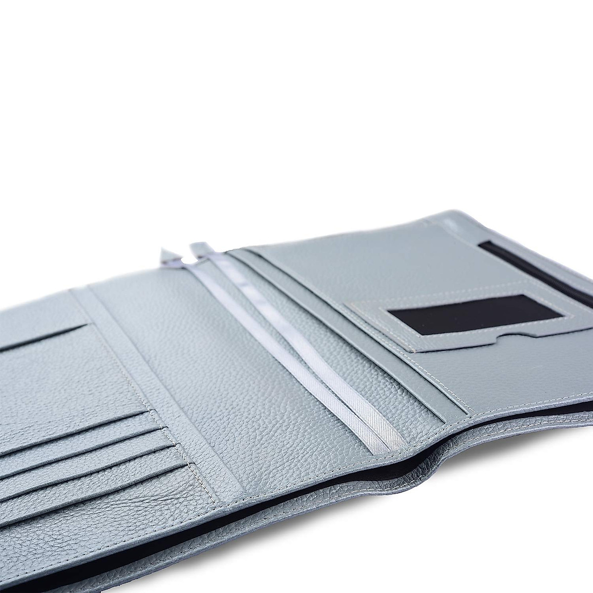 Genuine Leather a5 Planner Cover Personal Organizer, Compatible with Stalogy Hobonichi A5 Size Planner Notebooks (Lychee-Bluish Grey)