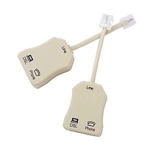 in-line DSL Splitter Filter for Removing Noise and Other Problems from DSL Related Telephone Lines