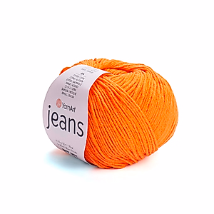 Yarn Art Yarnart Jeans Yarn, Amigurumi Cotton Yarn, Cotton Yarn Crocheting, Knitting Yarn, amigurumi Cotton Yarn, Turkish Yarn, 55% Cotton €“ 45% PAC (Poliacrylic) Color (77)