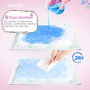 Dog Diaper Liners for Male and Female Dogs, 100ct, Super Absorbent Disposable Dog Diapers Booster Pads fit Most Pet Belly Bands and Wraps (X-Large)