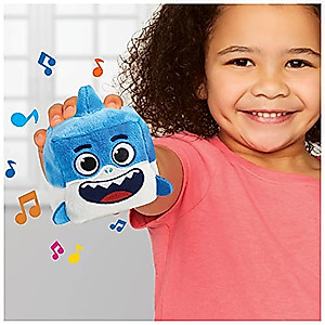 Baby Shark's Big Show! Song Cube – Singing Baby Shark Plush – Stuffed Animal Toys for Toddlers - Blue