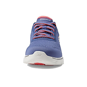 Skechers Women's Go 7-Cosmic Waves Athletic Walking Sneaker, Navy/Coral, 13