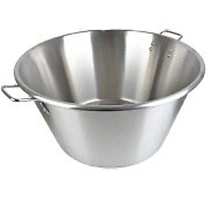 Cazo Grande Para Carnitas Extra Large 25" inch Stainless Steel Heavy Duty Acero Inoxidable Wok comal Fry Double Thick Base Sandwich Style