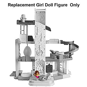 Replacement Parts for Fisher-Price Little People Barbie Dreamhouse Playset - HCF61 ~ Replacement Girl Doll Figure ~ Pink and Yellow Outfit ~ Brown Hair