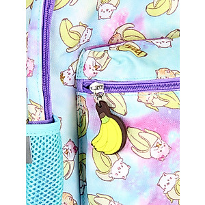 Crunchyroll Bananya Anime Cartoon Tabby Bananyako Galaxy Toss Print Backpack
