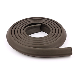 Cardinal Gates EC Edge Cushion for Baby Proofing - Edge Protector Strip for Baby Safety - 10 Feet of Padding - Brown