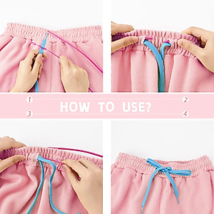 Sweatshirt Drawstring Replacement - 24Pcs Premium Hoodies Drawstring in 12 Colors, Hoodie Strings with 3Pcs Drawstring Threader for Pants Shorts (48IN Long)