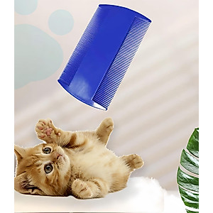 Yumflan Flea Comb, 5 Pack Double Sided Fine Tooth Comb, Pet Grooming Combs Dandruff Removal Combs for Cats Dogs Puppy