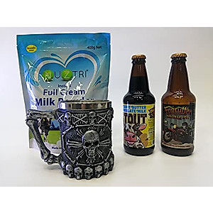 Classic Stainless Steel Reusable Insulated Viking Skull Cups Novelty Coffee Mugs for Women and Beer Mug for Men 14oz with Handles for Tea Milk Coffee Drinking &Halloween Bar Drinkware Gift,Party Cup