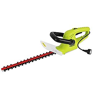 SereneLife Corded Electric Handheld Hedge Trimmer - 4 Amp Electrical High Powered Hand Garden Trimmer Tool w/ 18 Inch Blade, 10 Ft Long Cord - Trims Bush, Shrub, Grass, Small Tree Branch PSLHTRIM52