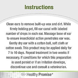 Four Paws Healthy Promise Aloe Ear Mite Treatment for Cats 0.75 Fl. Oz.