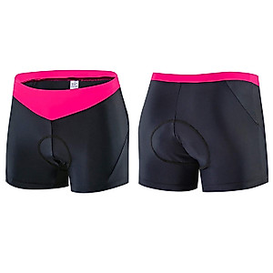 voofly Bike Underwear Women,Cycling Shorts Women Padded Bicycle Clothes Mountain Biking Short Small