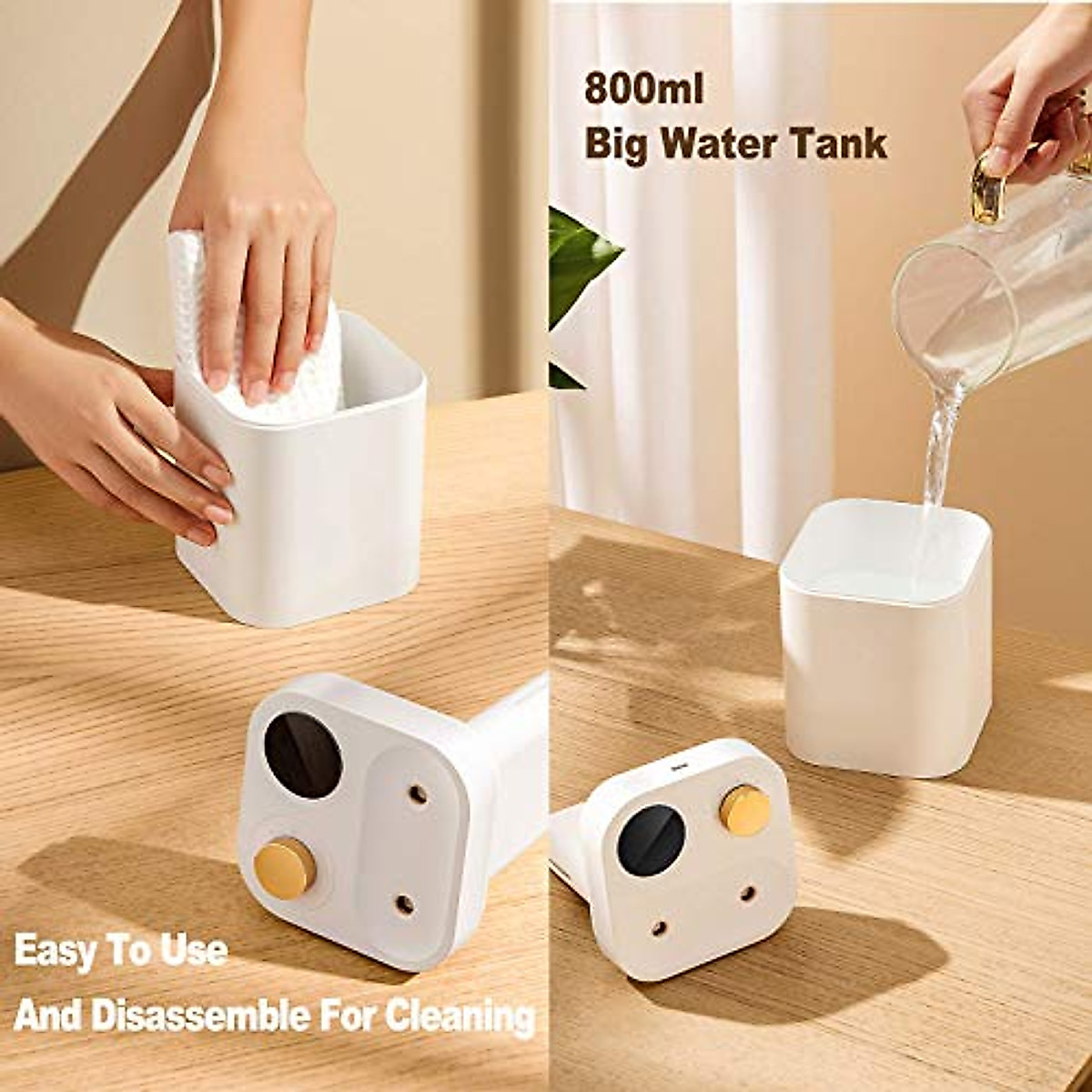 Fanximan Mini Battery Powered Cordless Humidifier - Portable Wireless Plant Humidifier,USB Rechargeable Small Humidifier for baby,Bedroom,Travel,Office