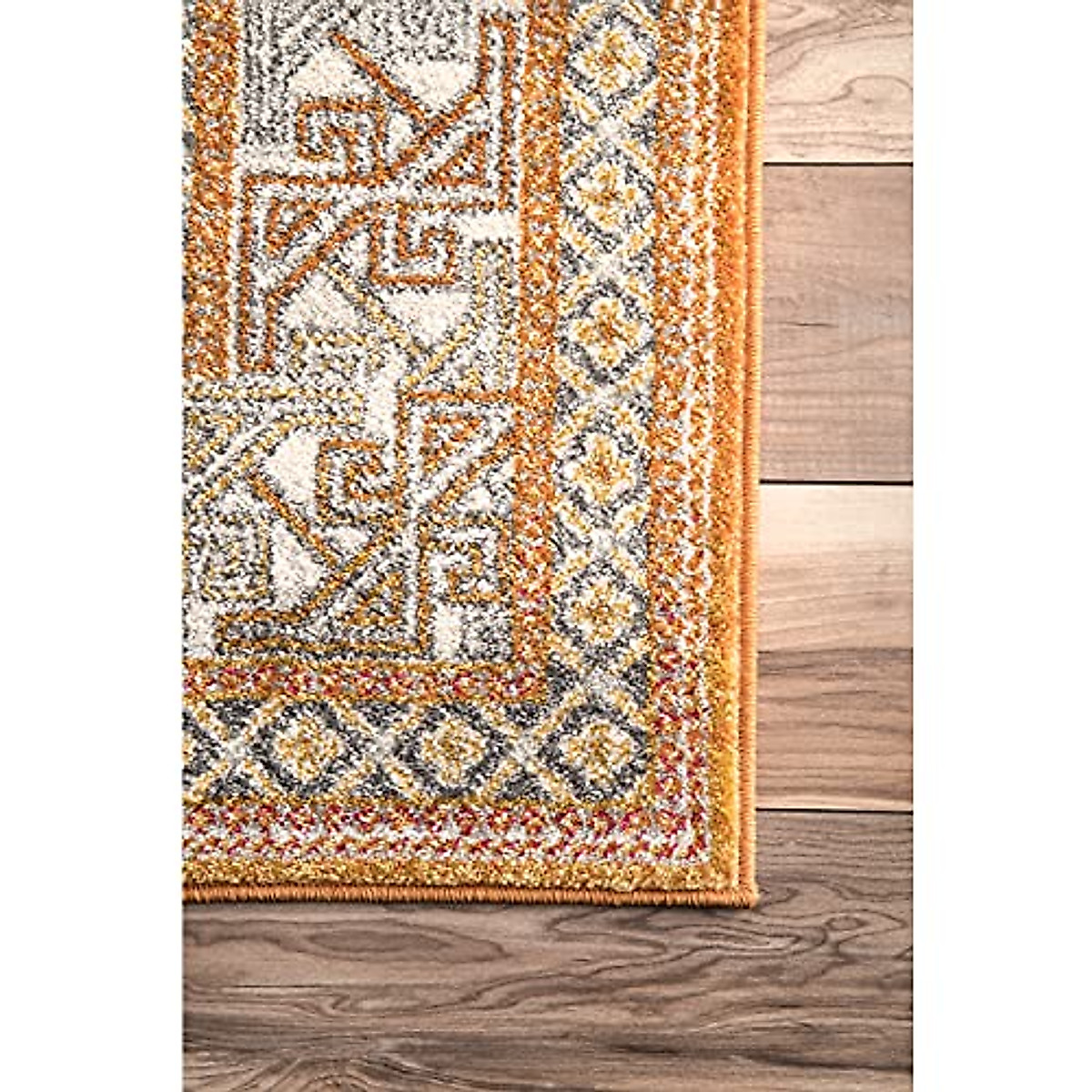 nuLOOM Vintage Lorena Tribal Runner Rug, 2' 6" x 6', Yellow