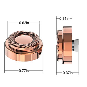 6PCS LinMei Replacement Heads Compatible for GEN 1 Finishing Touch Flawless Women's Painless Hair Remover with Cleaning Brushes