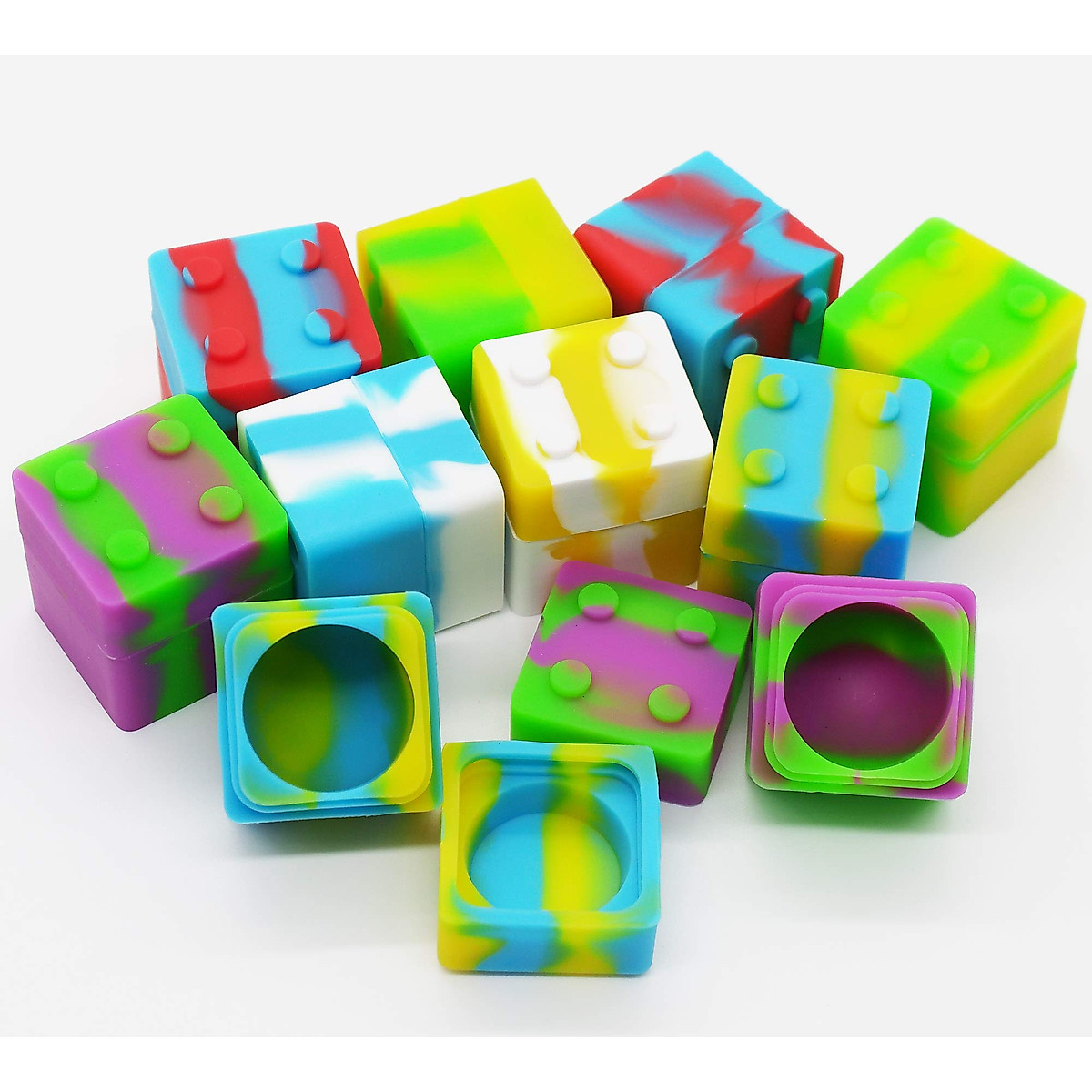 vitakiwi 9ml Silicone Concentrate Containers Non-stick Food Storage Jars with Carving Tool