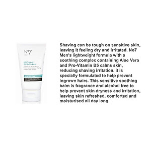 No7 Men Sensitive Care Post Shave Recovery Balm 1.7 oz.