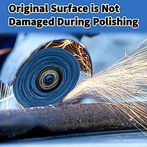 12 PCS Strip Discs 4-1/2 "x 7/8" Stripping Wheel Suitable for Cleaning Angle Grinder to Remove Paint, Rust and Weld Oxidation(Blue&Purple)