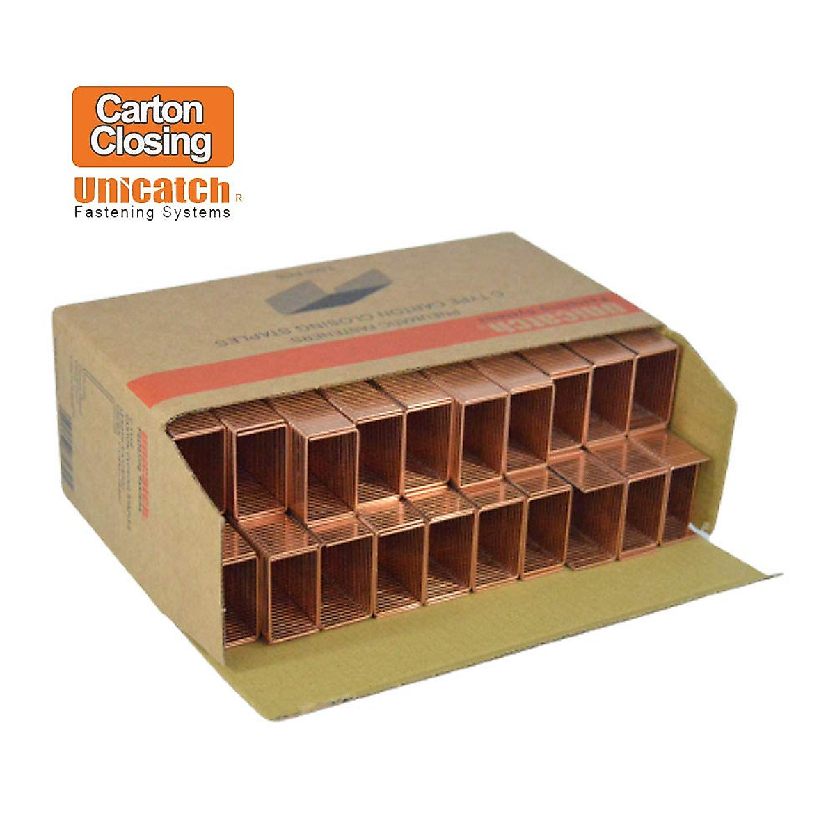 Copper CC34C Carton Closing Staples 1-1/4-Inch Crown, 3/4-Inch, C34 for Pneumatic & Manual (2,000/Box)