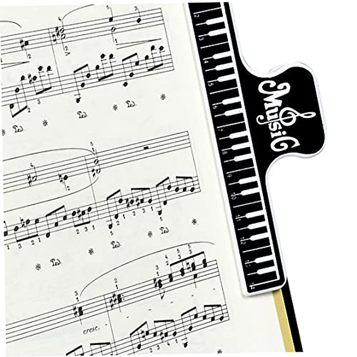 2Pcs Music Book Clip Plastic Sheet Music Holders Page Marker Clips File Clips for Shops Home Office and School Black Page Clips Book Holder