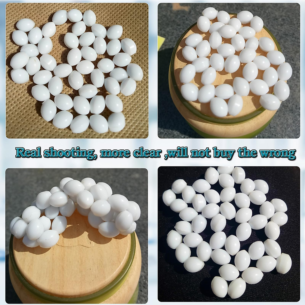 Magnetic Stirrer Stir Bar PTFE Magnetic Mixer Stir Bars (6X8mm, Olive Shape, 10pcs)