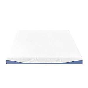 Mellow 6 Inch Cooling Gel-Infused Memory Foam Bed Mattress, Medium Firm Sleep and Breathable Fabric Cover, Twin, Mattress in A Box, Blue
