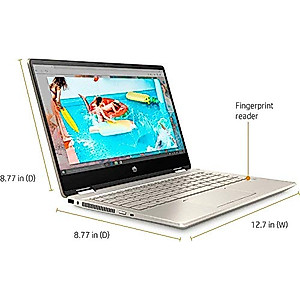 2020 HP Pavilion x360 2-in-1 Laptop Computer/ 14" Full HD Touchscreen/ 10th Gen Intel Core i5-10210U Up to 4.1GHz/ 8GB DDR4 Memory/ 256GB PCIe SSD + 16GB Optane/ AC WiFi/ HDMI/ Gold/ Windows 10