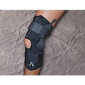 ALPS Coolfit Knee Brace, Prevent or Reduce Severity of Knee Injury, Soft and Breathable, Wrap Around with Adjustable Hinges, XXX-Large Size
