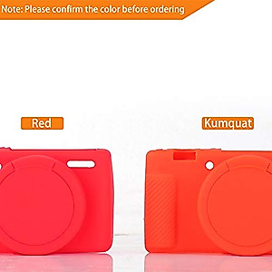Yisau Camera Case for Sony ZV-1, Sony ZV1 Camera Case Digital Camera Anti-Scratch Slim Fit Soft DSLR Camera Sleeve with ZV1 Screen Protector (Red)