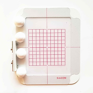 HONEYSEW Metal Magnetic Embroidery Hoop for Brother SE600 SE400 SE625 SE425 PE550D PE540D PE535 PE525 PE500 Innovis Babylock Brother Embroidery Machine Hoop (4"x4" SA432M)