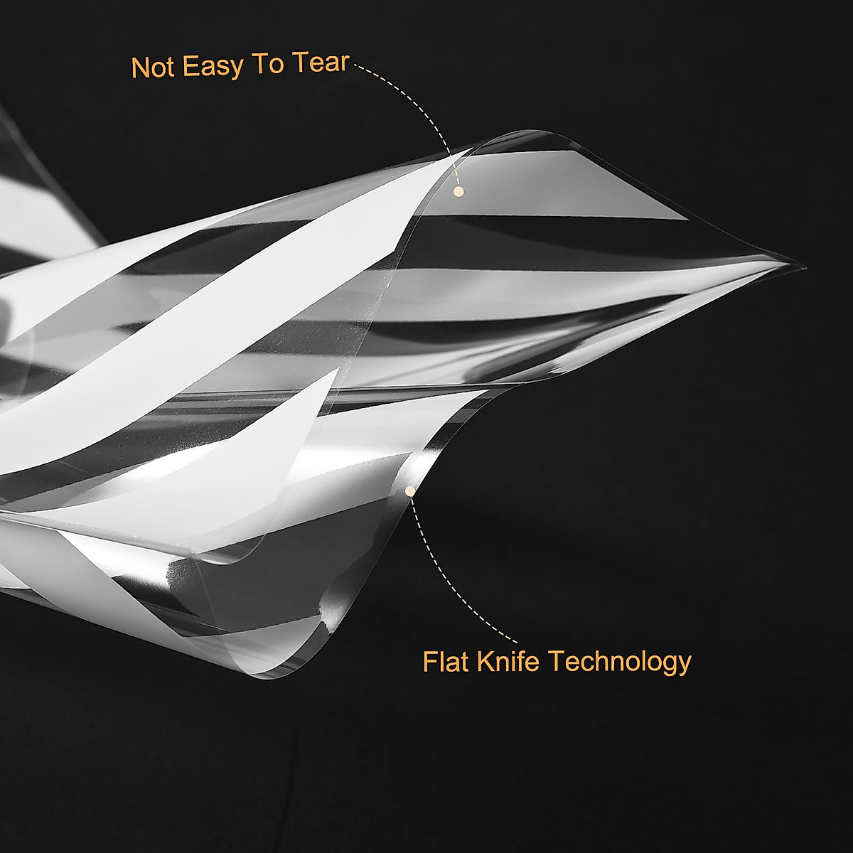 uxcell 200 Pcs Clear Cello Bags, Clear Flat Stripe Snowflake Plastic Cello Treat Bags with Gold Twist Ties Gift Bags Cookie Bags for Christmas Snacks Candy Cookie Gifts, White/Silver