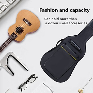 H&Z Simple 36 Inch Guitar Case Gig Bag Double Straps Oxford Fabric Thickening Soft Cover Waterproof Acoustic Classical Guitar Backpack (36 inch)