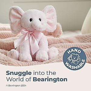 Bearington Baby Pinky The Elephant Plush, 12 Inch Elephant Stuffed Animal
