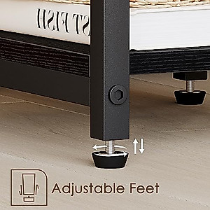 Fixwal Side Tables Set of 2, 2-Tier Small Black End Table Sofa Table Nightstand Bedside Table for Living Room, Bedroom, Office