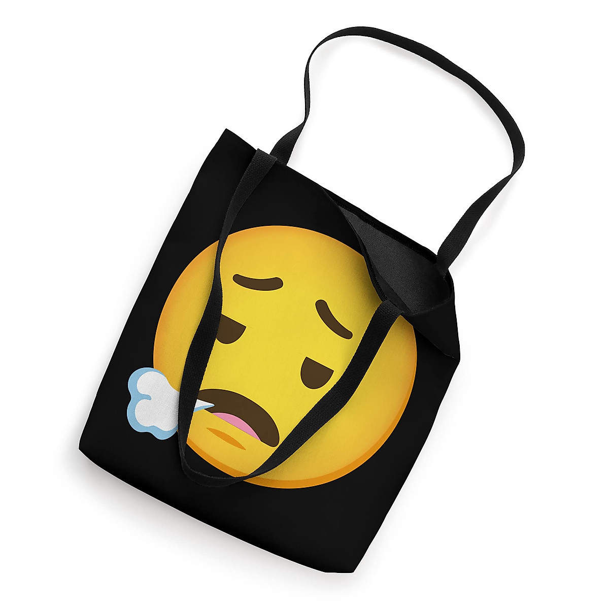 Emoticon Face Exhaling Sigh Tote Bag