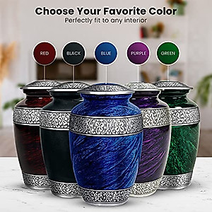 SmartChoice Urn for Human Ashes Adult Memorial urn Funeral Cremation Urns Large Burial Urns for Ashes (Adult Cremation Urn)