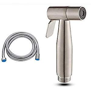 JIYTG Toilet Brush Bidets Handheld Toilet Bidet Shower Sprayer Bidet Bidet Washer 304 Stainless Steel Toilet Spray Gun Faucet Set