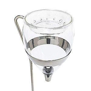 VAGNBYS Wine Table Tower - Wine Aerator, Dispenser- stainless steel - borosilicate glass