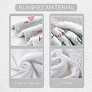 SANDJEST Personalized Baby Blanket Unicorn Custom Baby Name Fleece Throw Blanket Customized Gift for Baby New Mom Niece Daughter Granddaughter Birthday Shower (Style 3)