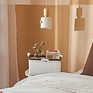 LoforHoney Home Bundle- Storage Bins with Metal Frames Beige Large 2-Pack & 4-Pack