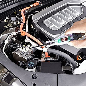 Car Truck Circuit Test Pen, Circuit Tester, 3-70V DC Digital Automotive Test Light, Heavy Duty Light Tester with Voltmeter Spring Wire (RED(3-70V))