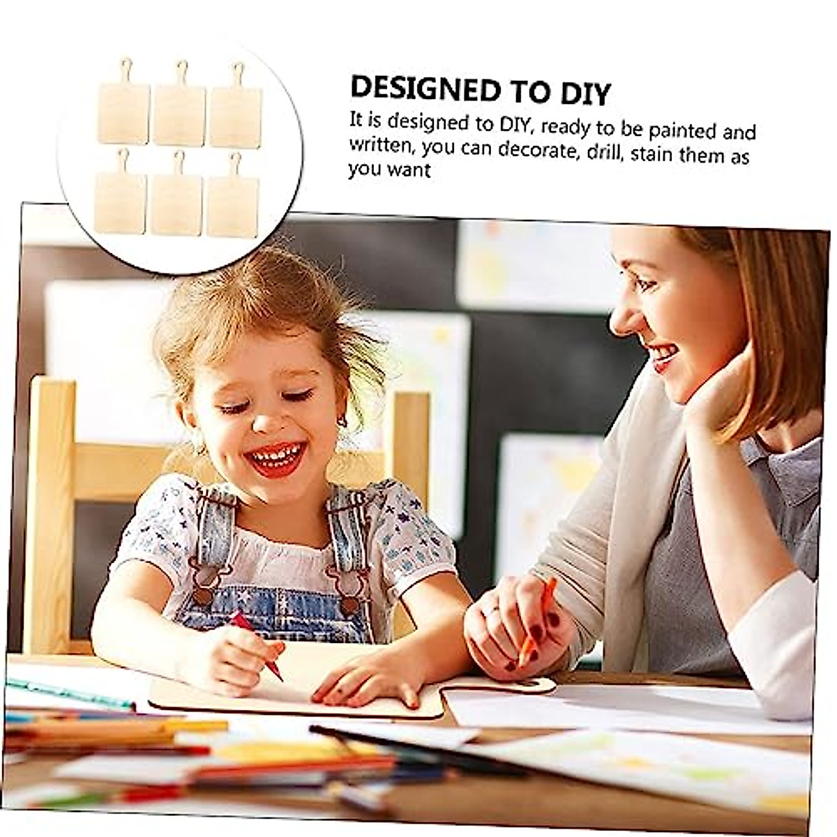 KJHBV 6pcs Home Accessories Decor Wooden Decor in Bulk Craft Wood Chopping Board Set Small Chopping Board Wood Chips Cutting Board Decorate Small Cheese Dining Table Wood