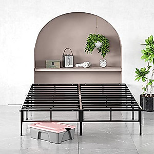 ZINUS SmartBase Compack Mattress Foundation, 14 Inch Metal Bed Frame, No Box Spring Needed, Sturdy Steel Slat Support, California King