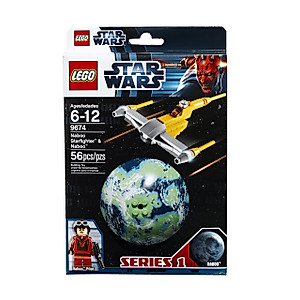 LEGO Star Wars Naboo Starfighter and Naboo 9674