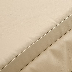 Outsunny Outdoor Porch Swing Cushions with Seat & Tufted Back, Backrest Ties, Set of 2 Replacement Cushions for Patio Furniture, Beige