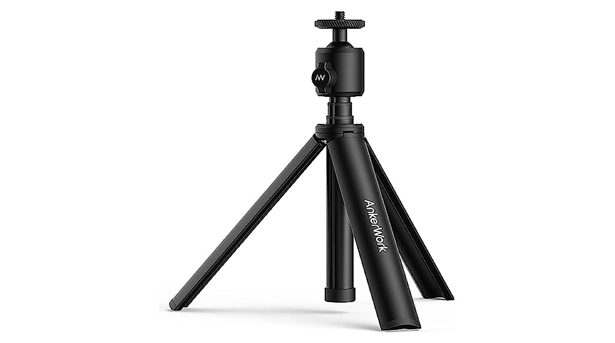 AnkerWork Mini Tripod - Compact & Flexible Camera Stand for Webcams